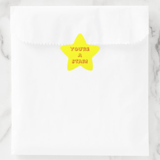 You're A Star Star Sticker | Zazzle