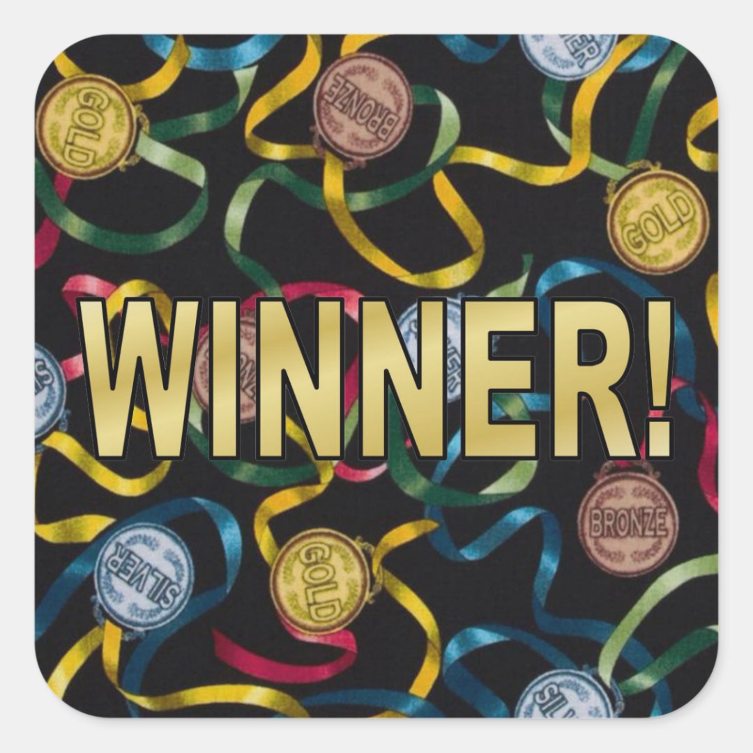 You're a Winner! Sticker | Zazzle