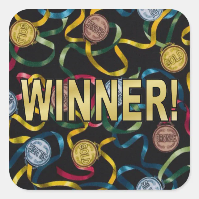 You're a Winner! Sticker | Zazzle