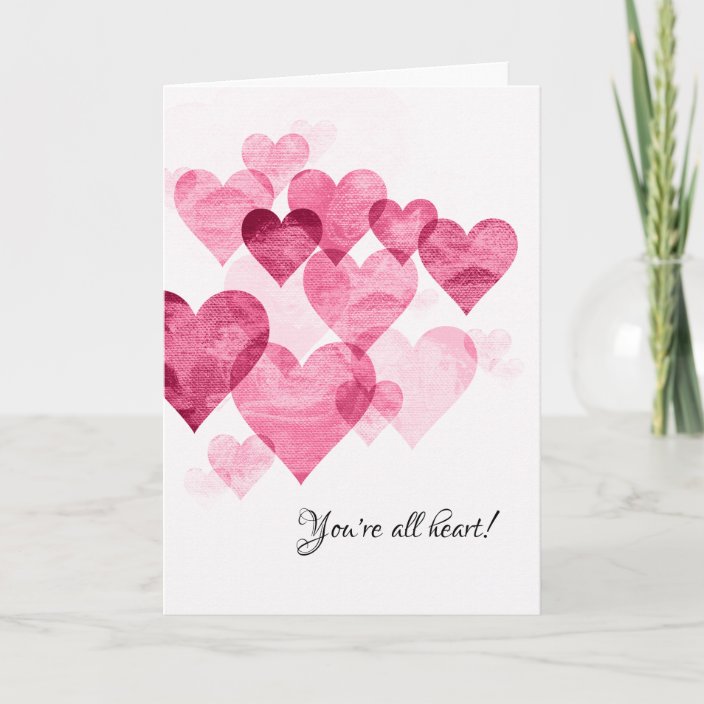 You're All Heart-Thank You Card | Zazzle.com