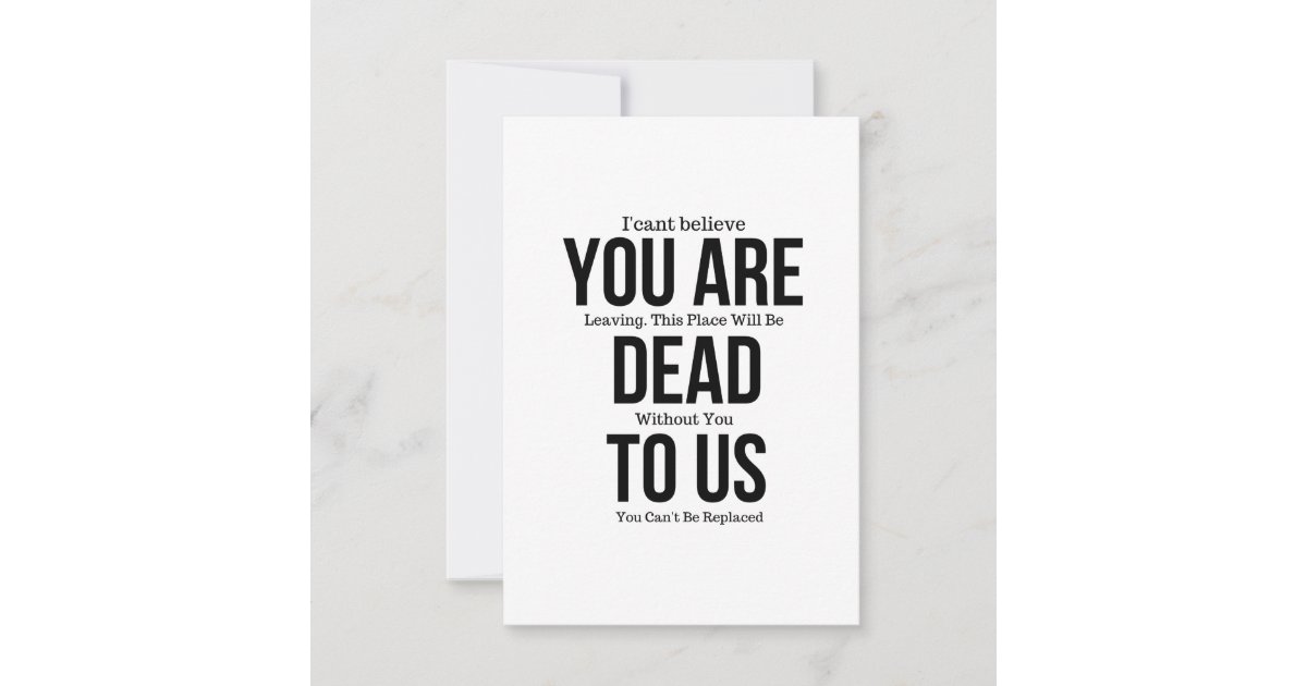 Youre Dead To Us Now Magnet Rsvp Card Zazzle