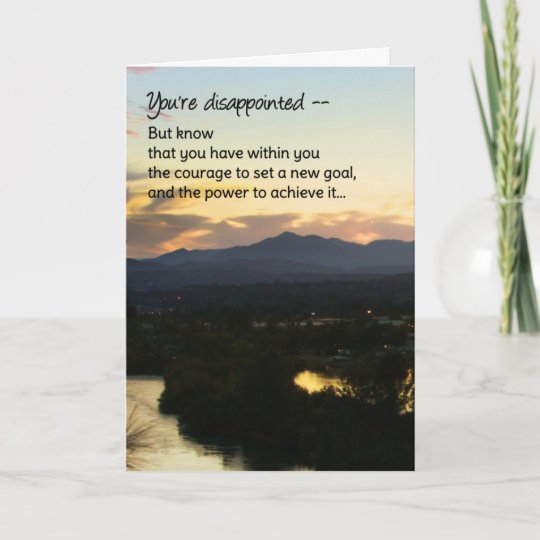 You're disappointed...Support and encouragement Card | Zazzle.com