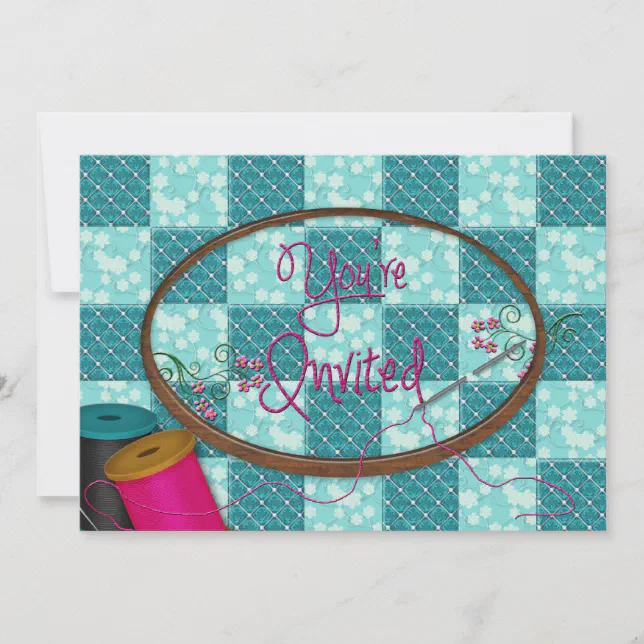 YOU'RE INVITED - INVITATION - SEWING/QUILTING ETC. | Zazzle