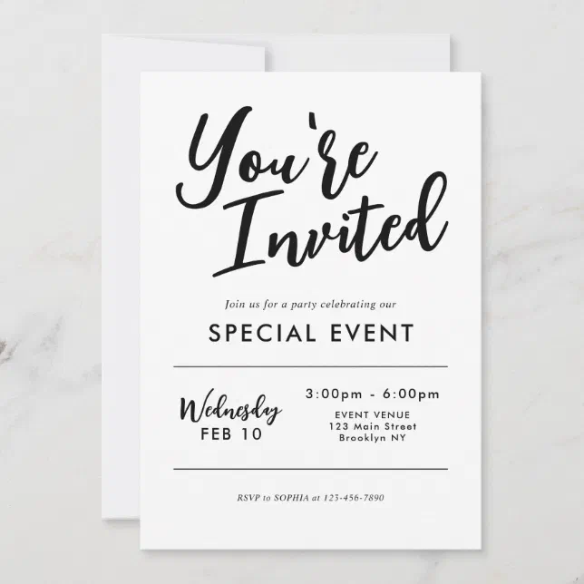 YOU'RE INVITED Opening Special Event Business Invitation | Zazzle