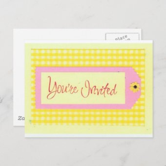 You're Invited postcard | Zazzle