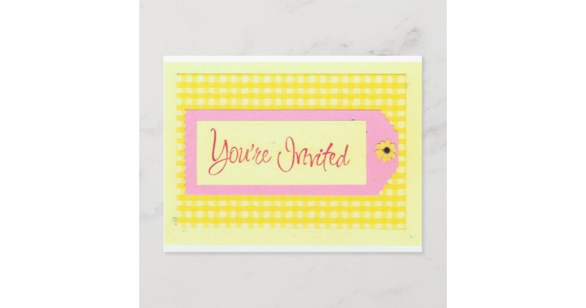 You're Invited postcard | Zazzle
