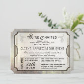 You're Invited Sophisticate Ticket Corporate Event Invitation | Zazzle