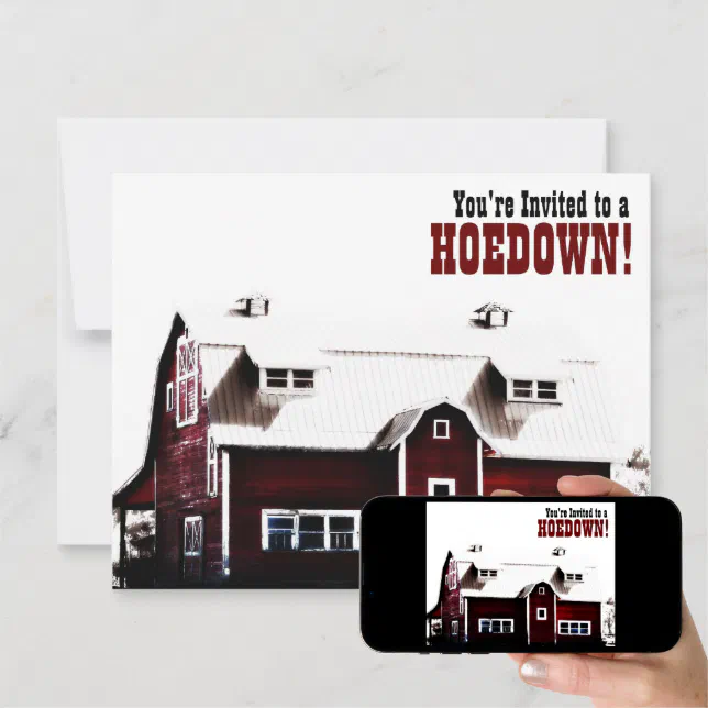 You're invited to a Hoedown! Country Party Invitation | Zazzle