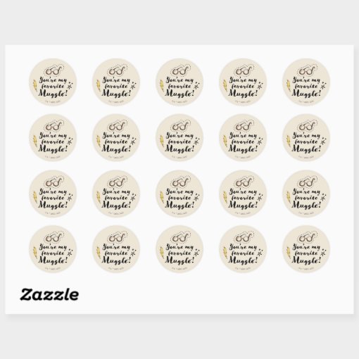 You're My Favorite Muggle™ Classic Round Sticker | Zazzle
