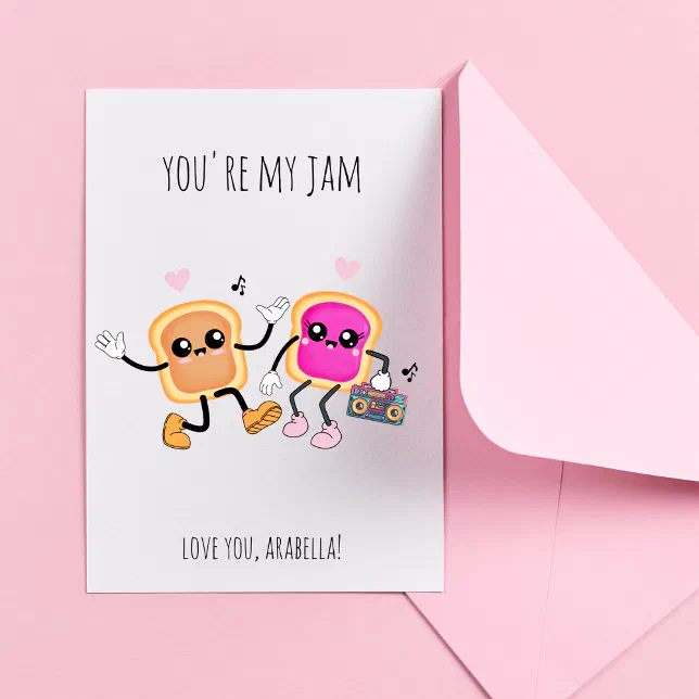 You're My Jam Valentine's Day Card | Zazzle