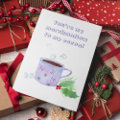 You're My Marshmallow To My Cocoa Watercolor Holiday Card | Zazzle