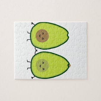 You're my PERFECT HALF, AVOCADO Jigsaw Puzzle | Zazzle