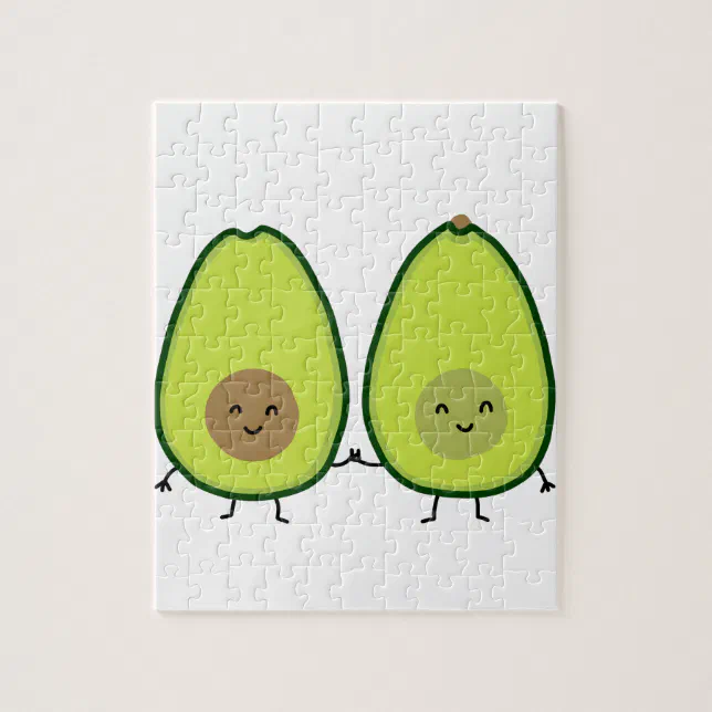 You're my PERFECT HALF, AVOCADO Jigsaw Puzzle | Zazzle
