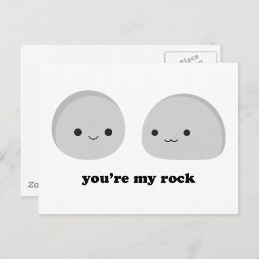You're My Rock Postcard | Zazzle