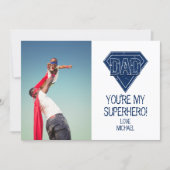 You're My Superhero Dad Father's Day Photo Card | Zazzle