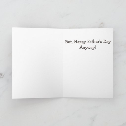 You're Not My Dad Father's Day Card | Zazzle