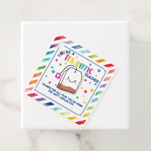 You're tea-riffic christmas Favour Tags | Zazzle