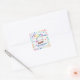 you're tea-riffic thanks for all your do gift square sticker | Zazzle