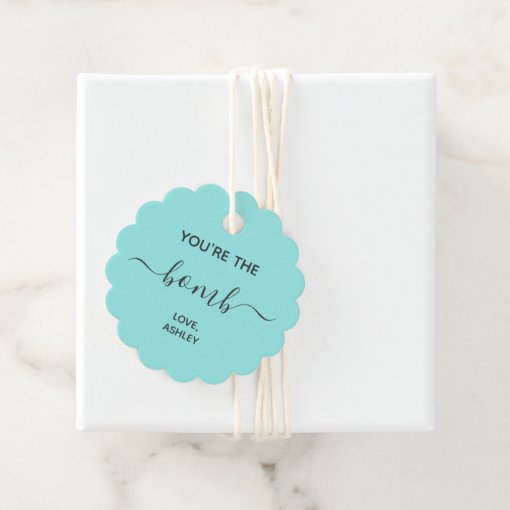 You're the Bomb Gift Tag for Bath Bombs | Zazzle