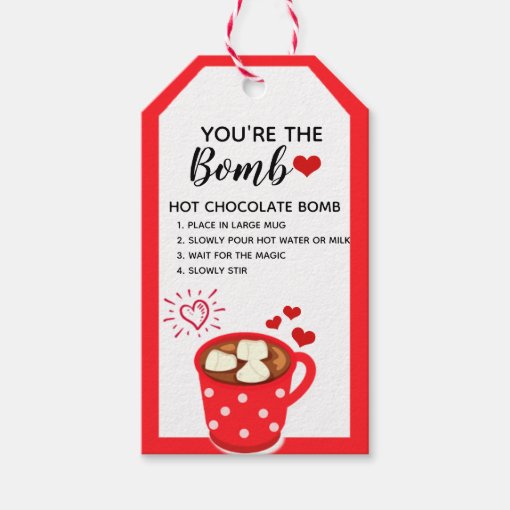 You're the Bomb, Hot Cocoa Bomb Tag | Zazzle
