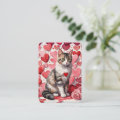 'You're The Cat's Meow' Tabby Classroom Valentine Note Card | Zazzle