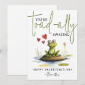 You're Toad-ally Amazing | Fun Valentines Day Holiday Card | Zazzle