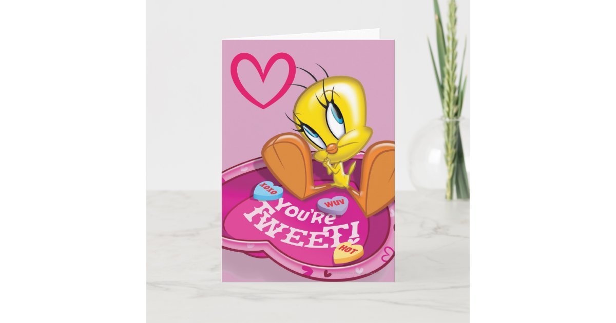 You're Tweet TWEETY™ Bowl Holiday Card | Zazzle