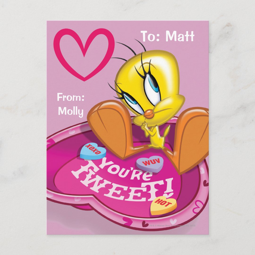 You're Tweet Tweety Bowl Postcard | Zazzle