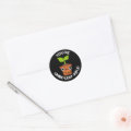 You're Unbe-leaf-able Positive Plant Pun Dark BG Classic Round Sticker ...