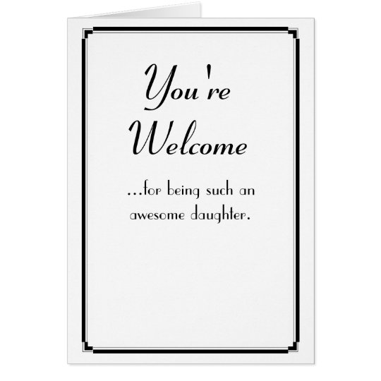 You're Welcome Card | Zazzle.com