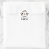 You're Wonton In A Million Funny Dimsum Pun Classic Round Sticker | Zazzle