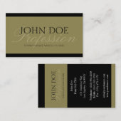 YourJobTitle! Antique Gold Script Business Card | Zazzle