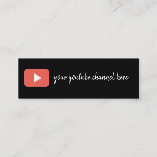 youtube business card | Zazzle.com