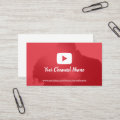 Youtube Channel Custom Photo Youtuber Business Card | Zazzle