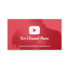 Youtube Channel Custom Photo Youtuber Business Card | Zazzle