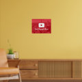 Youtube Channel Custom Photo Youtuber Poster | Zazzle