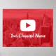 Youtube Channel Custom Photo Youtuber Poster | Zazzle