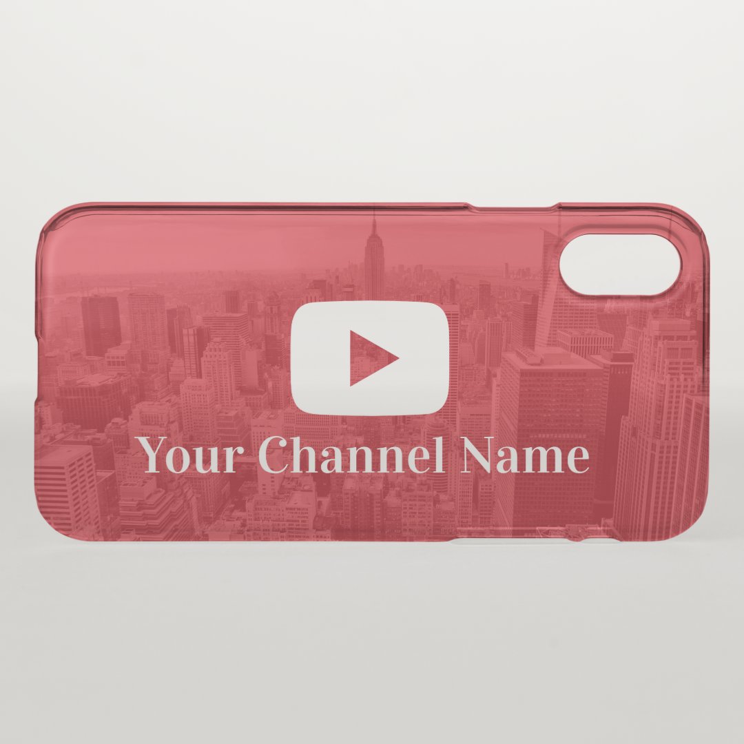 Youtube Channel Custom Photo Youtuber Vlogger Uncommon iPhone Case | Zazzle