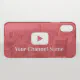 Youtube Channel Custom Photo Youtuber Vlogger Uncommon iPhone Case | Zazzle