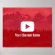 Youtube Channel Custom Photography Youtuber Poster | Zazzle