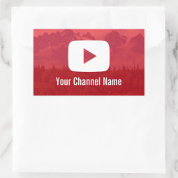 Youtube Channel Custom Photography Youtuber Rectangular Sticker | Zazzle