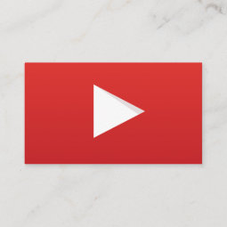 YouTube Channel | Professional YouTuber Business Card | Zazzle