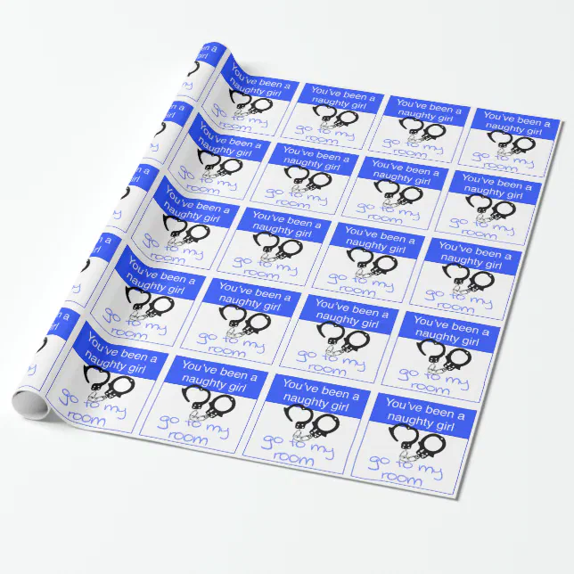 You've been a naughty girl wrapping paper | Zazzle