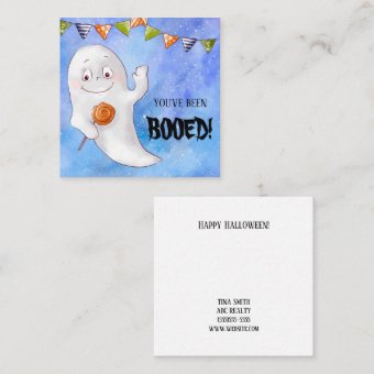 You've Been Booed Halloween Note Card | Zazzle