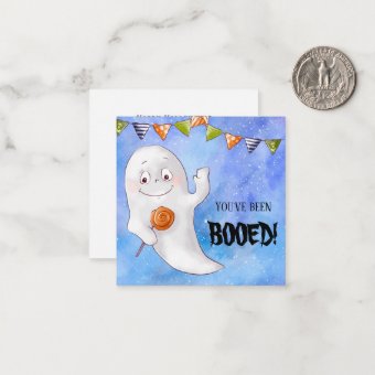 You've Been Booed Halloween Note Card | Zazzle