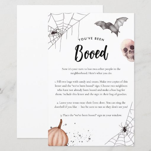 You've Been Booed Neighborhood Halloween Game | Zazzle