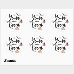 You've Been Booed Neighborhood Halloween Game Classic Round Sticker ...