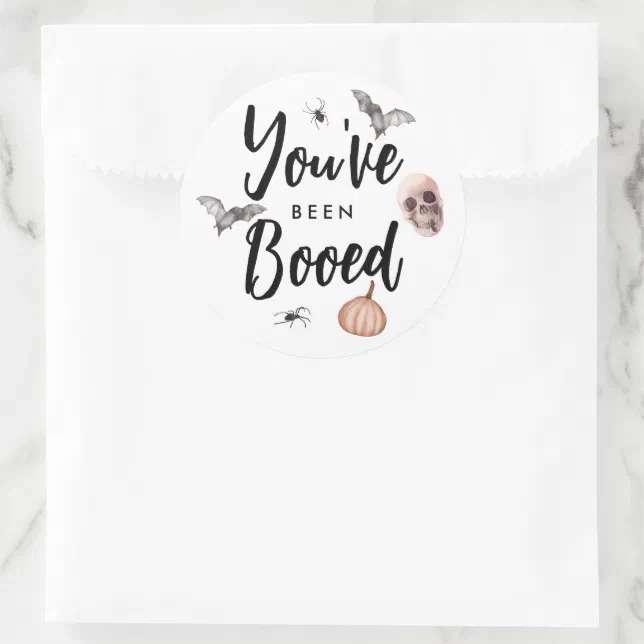 You've Been Booed Neighborhood Halloween Game Classic Round Sticker ...
