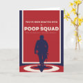 You've been drafted into Poop Squad - Pregnancy Card | Zazzle