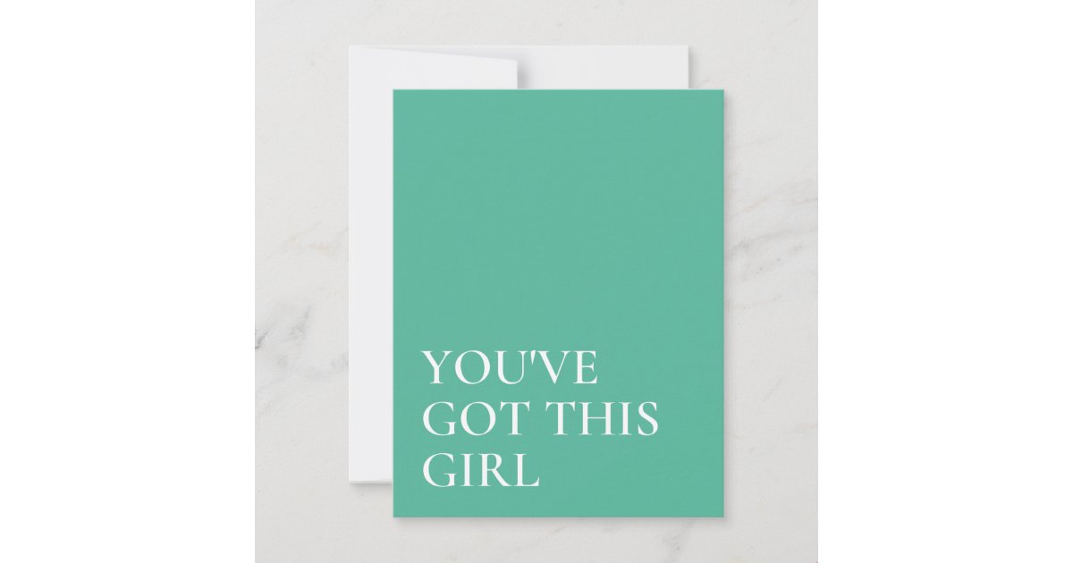 You've Got This Inspirational Quote Note Card | Zazzle